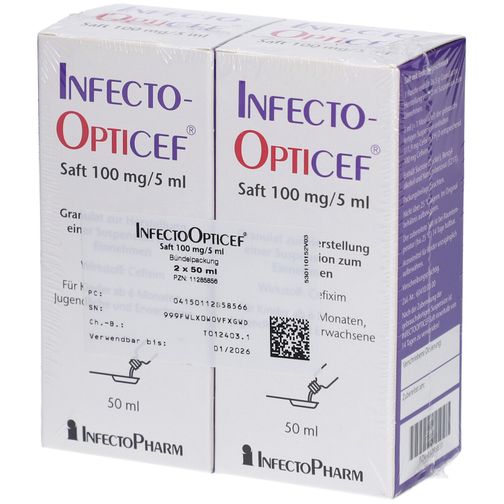 InfectoOpticef® Saft 100 mg/5 ml 2x50 ml - shop-apotheke.com