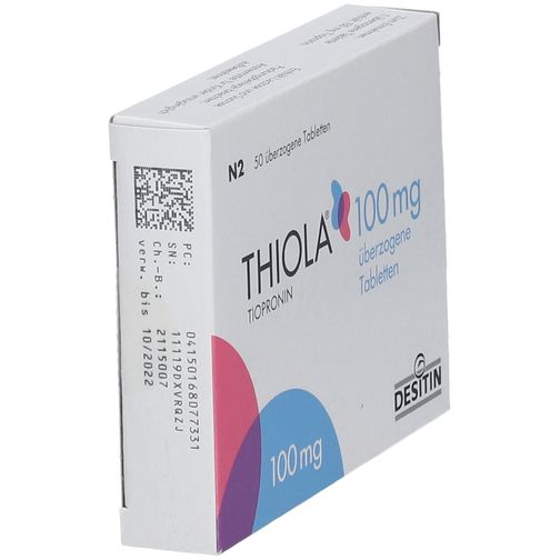 THIOLA 100 mg überzogene Tabletten 50 St - shop-apotheke.com