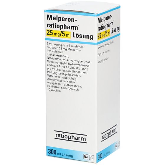 Melperon-ratiopharm® 25 mg/5 ml 300 ml - shop-apotheke.com