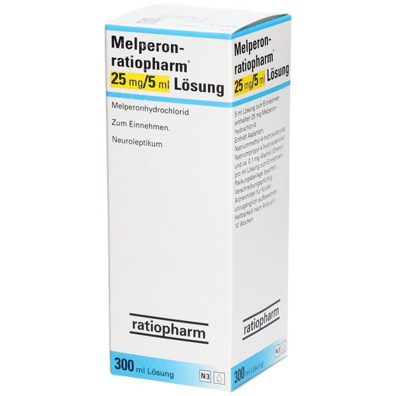 Melperon-ratiopharm® 25 mg/5 ml 300 ml - shop-apotheke.com