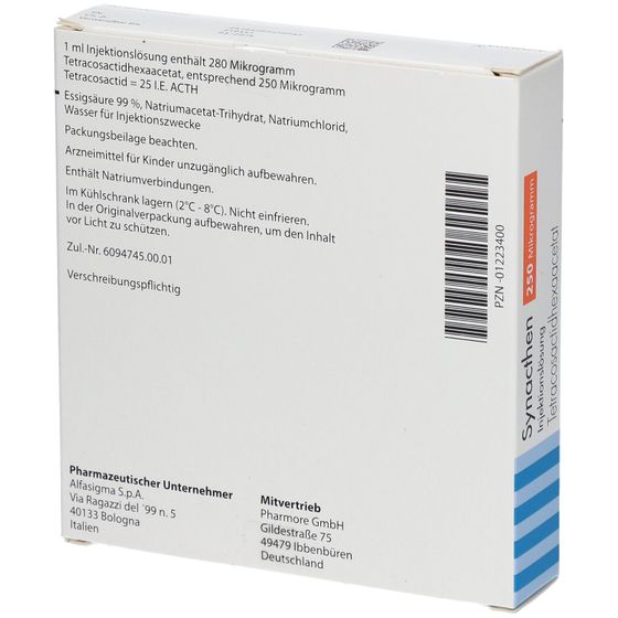 Synacthen 0,25 mg 10x1 ml - shop-apotheke.com