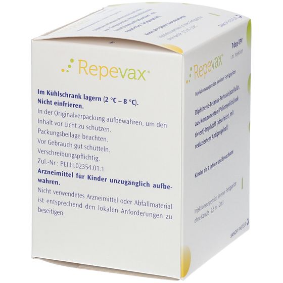 REPEVAX® Injektionssuspension in einer Fertigspritze 20x1 St - shop ...