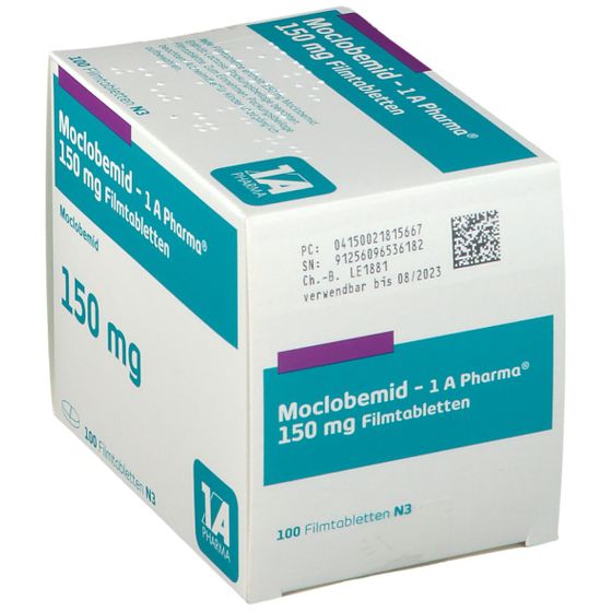 Moclobemid - 1 A Pharma® 150 mg 100 St - shop-apotheke.com