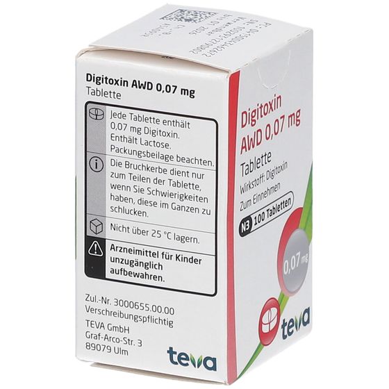 Digitoxin AWD 0,07 mg 100 St - shop-apotheke.com