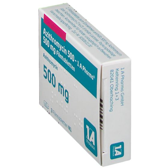 Azithromycin 500 - 1 A Pharma® 500 mg 3 St - shop-apotheke.com