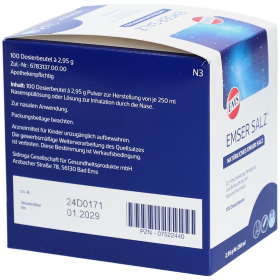 Emser® Salz Beutel 100 St - shop-apotheke.com