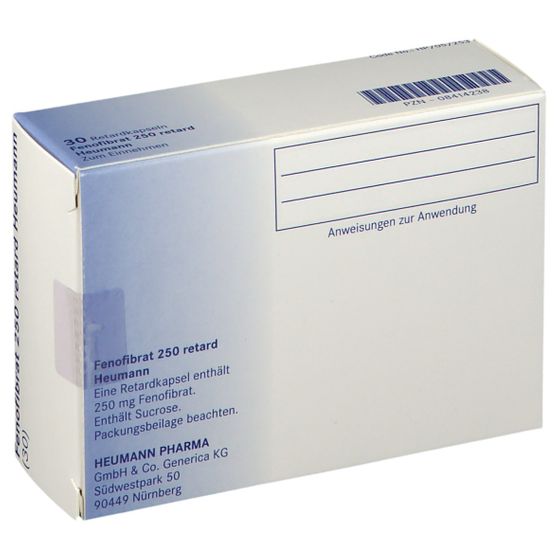 Fenofibrat 250 retard Heumann 30 St - shop-apotheke.com