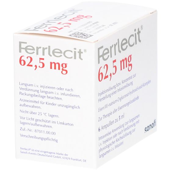Ferrlecit® 62,5 mg 6x5 ml - shop-apotheke.com