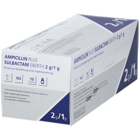 Ampicillin Plus Sulbactam Eberth 2 g/1 g 10 St - shop-apotheke.com