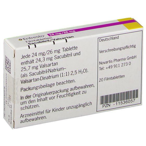 Entresto® 24 mg/26 mg 20 St - shop-apotheke.com