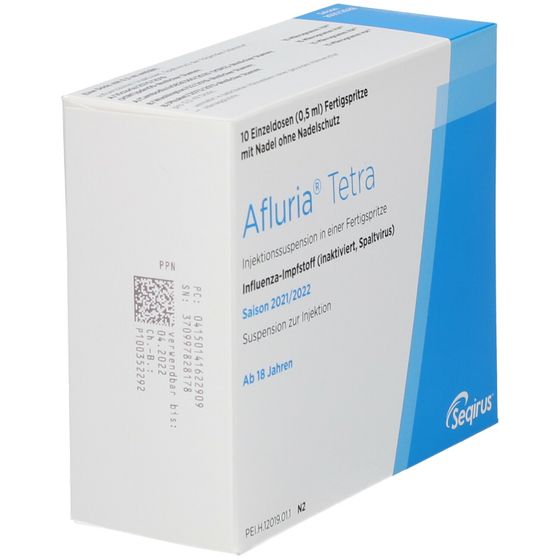 AFLURIA TETRA 2021/2022 Inj.-Susp.F-Spr.m.Kanüle 10x0,5 ml - shop ...