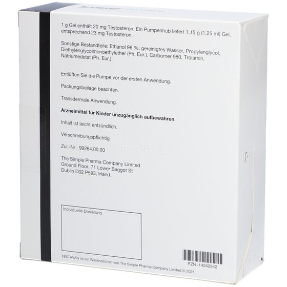 Testavan® 20 mg/g 3 St - shop-apotheke.com