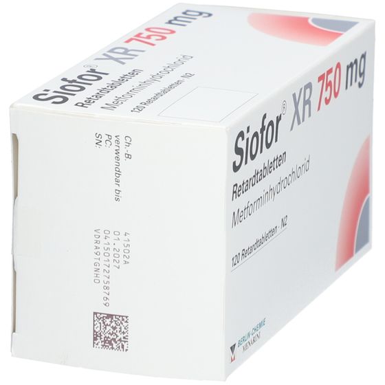 SIOFOR XR 750 mg Retardtabletten 120 St - shop-apotheke.com