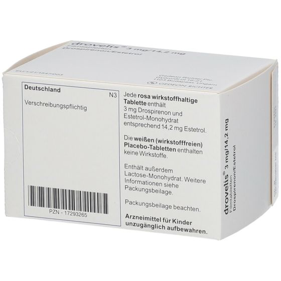 DROVELIS 3 mg/14,2 mg Filmtabletten 6x28 St - shop-apotheke.com