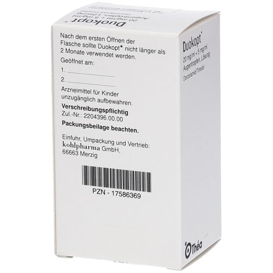 DUOKOPT 20 mg/ml + 5 mg/ml Augentropfen 2x10 ml - shop-apotheke.com
