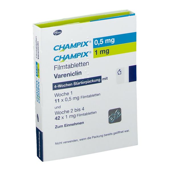Champix® 0,5 mg/1 mg 53 St - shop-apotheke.com