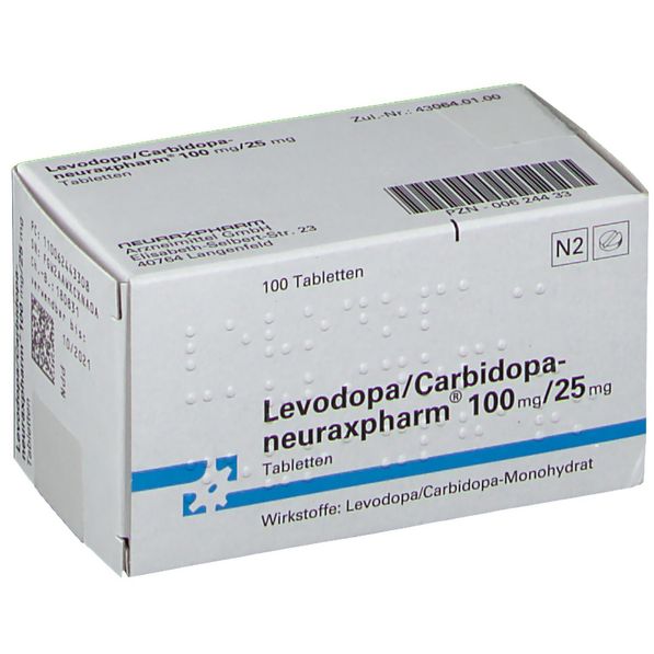 Levodopa/Carbidopa-neuraxpharm® 100 mg/25 mg 100 St - shop-apotheke.com