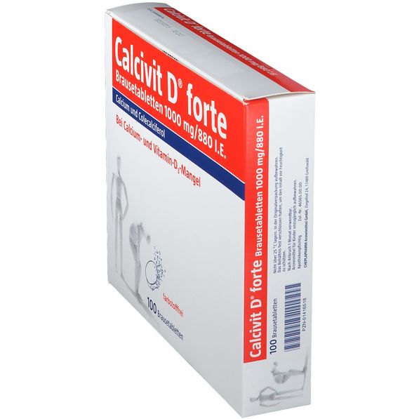 Calcivit D® forte Brausetabletten, 1000 mg/880 I.E. 100 St - shop ...