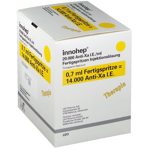Innohep® 20.000 Anti-Xa I.E./ ml 0,7 ml 30x0,7 ml - shop-apotheke.com