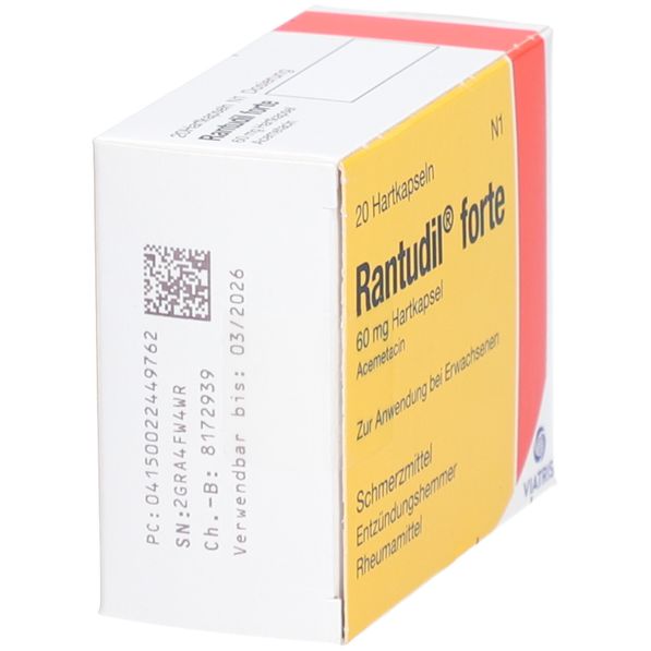 Rantudil® forte Kapseln 20 St - shop-apotheke.com