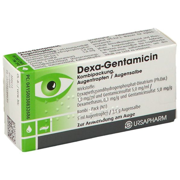 Dexa-Gentamicin Kombipackung AUgentropfen + Augensalbe 1 P - shop ...