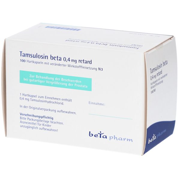 Tamsulosin beta 0,4 mg retard 100 St - shop-apotheke.com