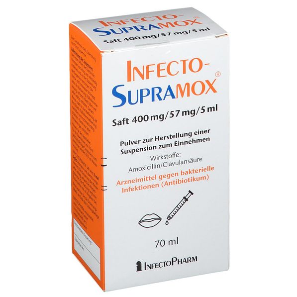 InfectoSupramox® 400 mg/57 mg/5 ml 70 ml - shop-apotheke.com