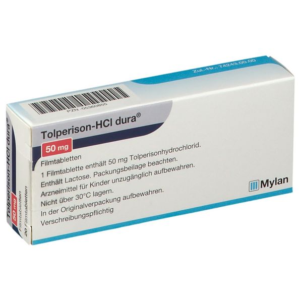 Tolperison-HCl dura® 50 mg 20 St - shop-apotheke.com