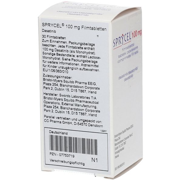 Sprycel 100 mg 30 St - shop-apotheke.com