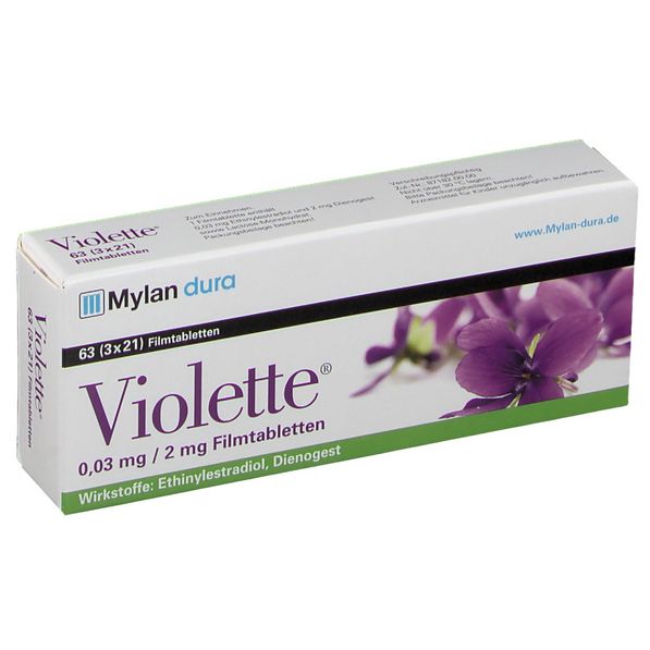 Violette® 0,03 mg/2 mg 63 St - shop-apotheke.com