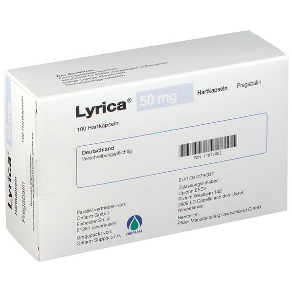 Lyrica 50 mg 100 St - shop-apotheke.com