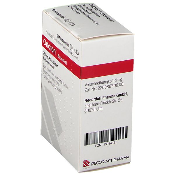 Ortoton® Recordati 750 mg 50 St - shop-apotheke.com
