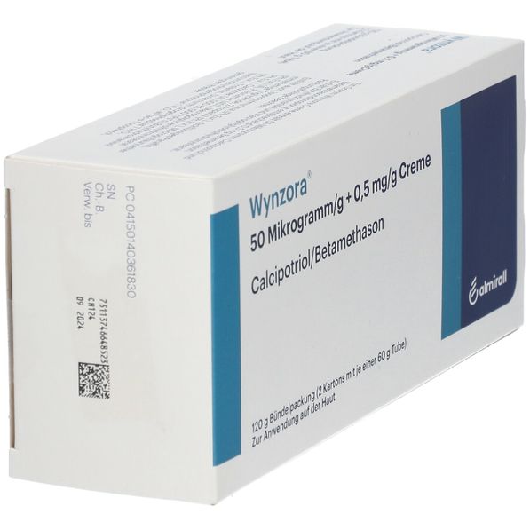 WYNZORA 50 Mikrogramm/g + 0,5 mg/g Creme 2x60 g - shop-apotheke.com
