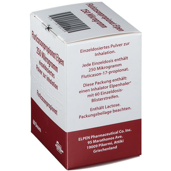 Fluticasonpropionat Elpen 250 µg 1x60 St - shop-apotheke.com
