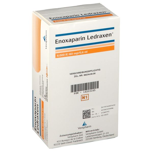 Enoxaparin Ledraxen® 6.000 IE 60 mg/0,6 ml 10 St - shop-apotheke.com