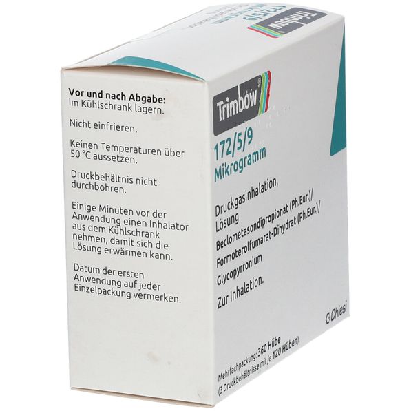 TRIMBOW 172 µg/5 µg/9 µg 120 Hub Druckgasinhalat. 3 St - shop-apotheke.com