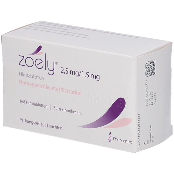 ZOELY 2,5 mg/1,5 mg Filmtabletten 168 St - shop-apotheke.com