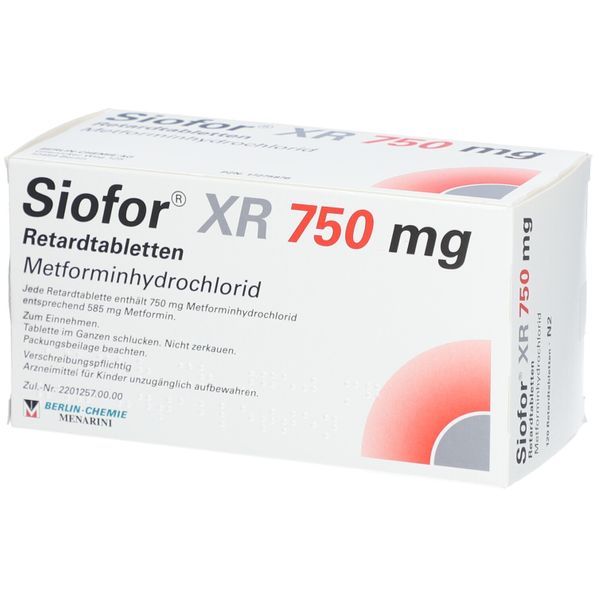 SIOFOR XR 750 mg Retardtabletten 120 St - shop-apotheke.com