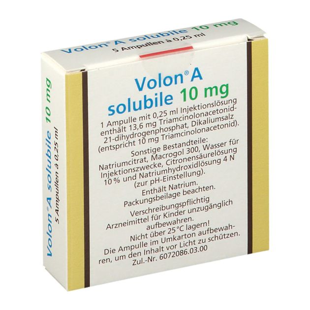 Volon­­® A solubile 10 mg 5x0,25 ml - shop-apotheke.com