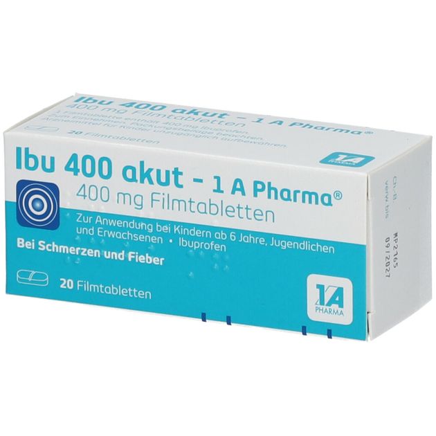 Ibu 400 akut - 1 A Pharma® 20 St - shop-apotheke.com