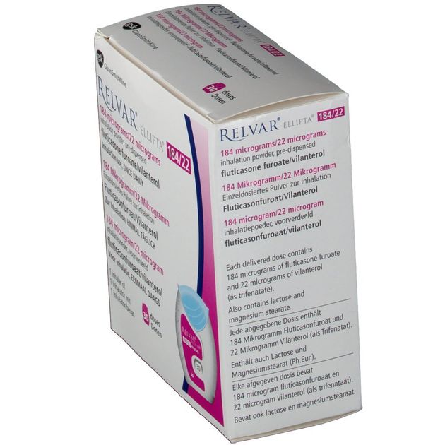 RELVAR® ELLIPTA® 184 Mikrogramm/22 Mikrogramm 1x30 St - shop-apotheke.com
