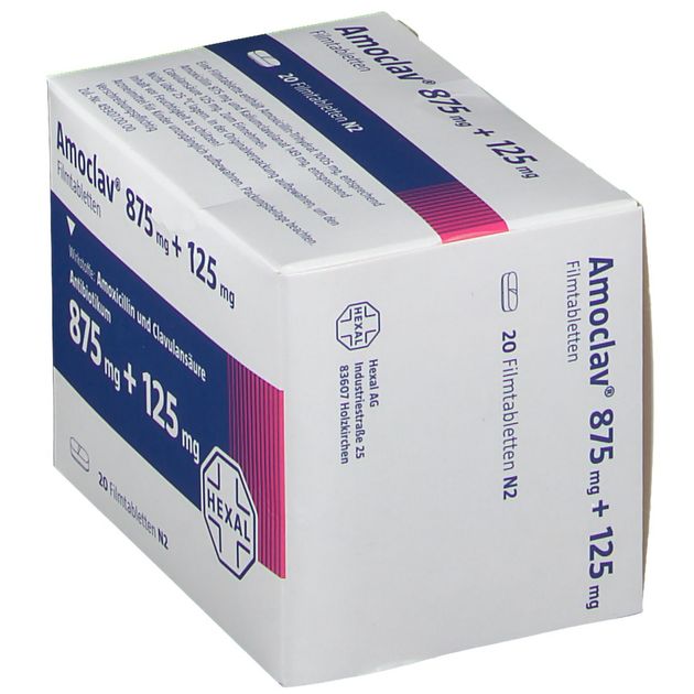 Amoclav® 875 mg + 125 mg 20 St - shop-apotheke.com