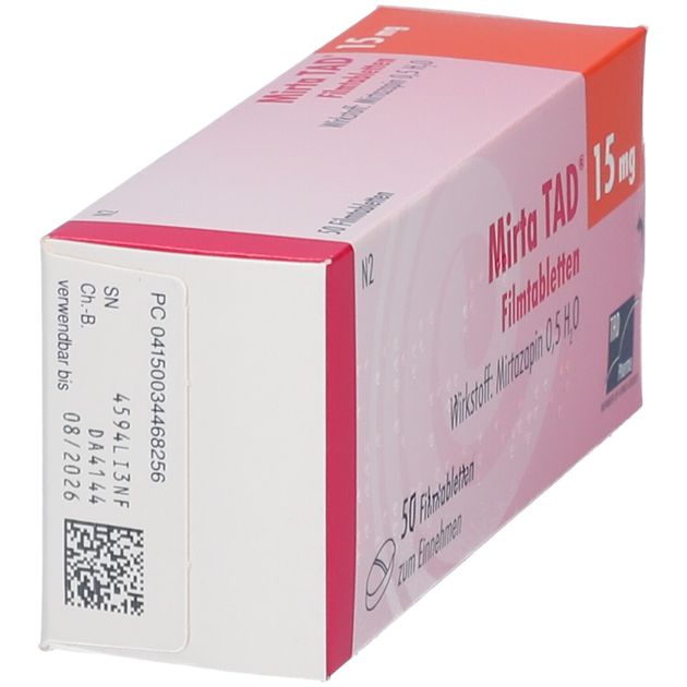 Mirta TAD® 15 mg 50 St - shop-apotheke.com