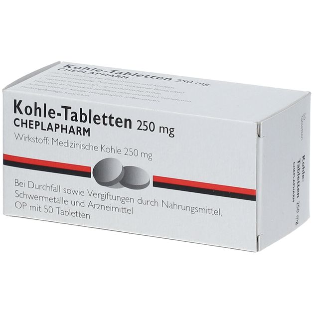 Kohle-Tabletten 250 mg 50 St - shop-apotheke.com