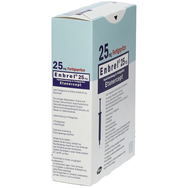 Enbrel® 25 mg Fertigspritze 4 St - shop-apotheke.com