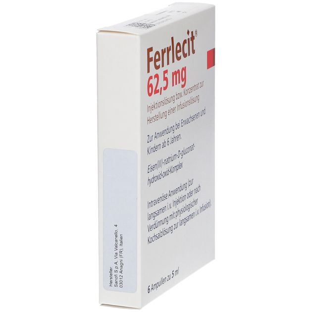 Ferrlecit 62,5 mg 6x5 ml - shop-apotheke.com