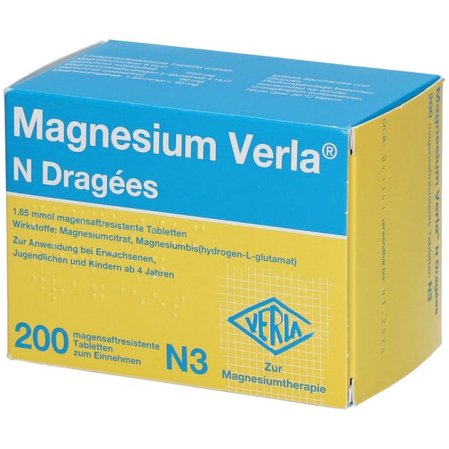 Magnesium Verla® N Dragées 200 St - shop-apotheke.com