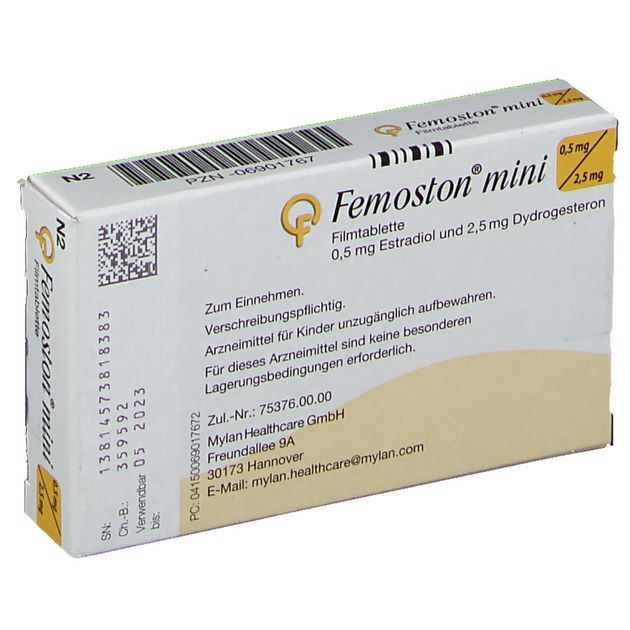 Femoston® mini 0,5 mg/2,5 mg 84 St - shop-apotheke.com