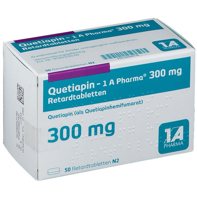 Quetiapin - 1 A Pharma® 300 mg 50 St - shop-apotheke.com