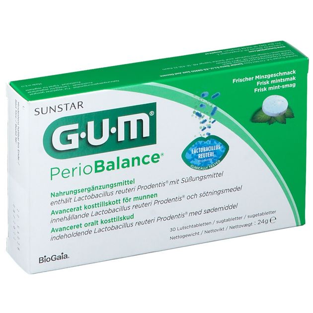 GUM® PerioBalance® Lutschtabletten Minzgeschmack 24 g - shop-apotheke.com